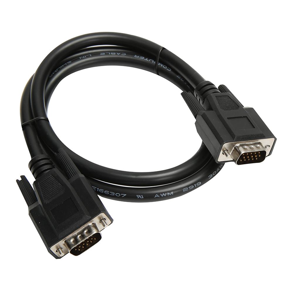 Inland VGA Male to VGA Male Cable 3ft - Black - Micro Center