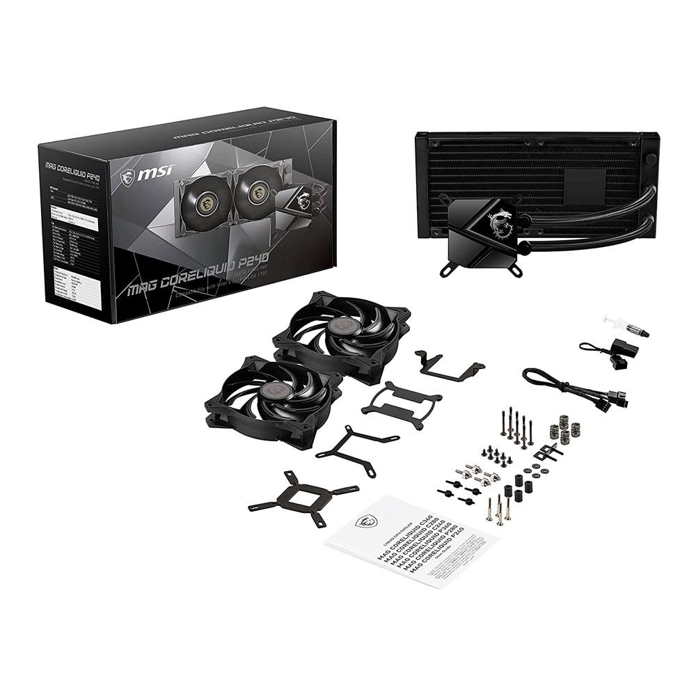 MSI MAG CORELIQUID P240 240mm All-in-One Water Cooling Kit - Micro Center