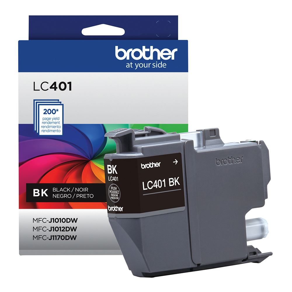 Brother LC401BK Standard Yield Black Ink Cartridge - Micro Center