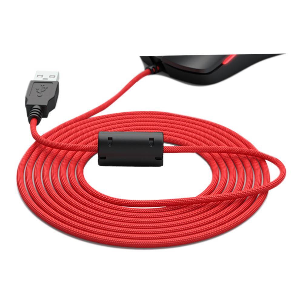 Micro Center - Glorious Ascended Cable for Wired Mice - Red G-ASC-RED
