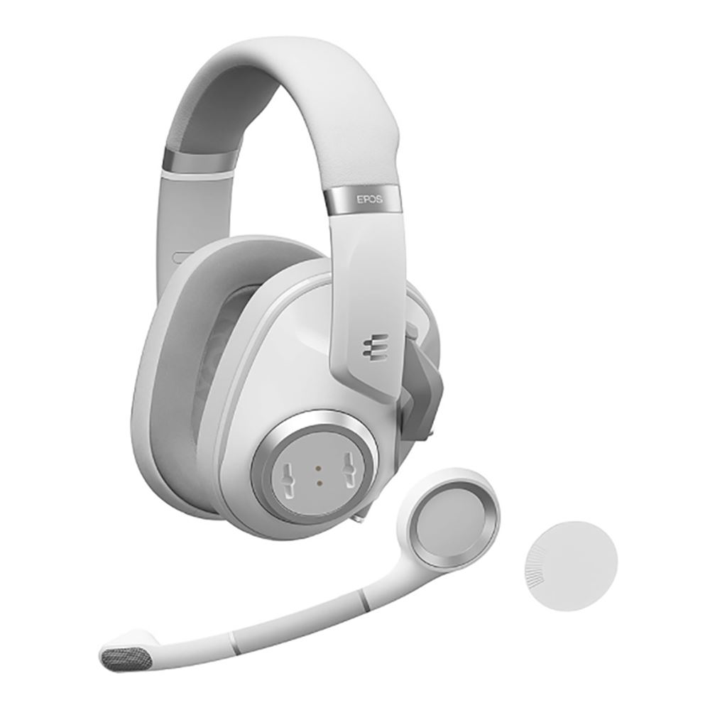 EPOS H6PRO Closed Acoustic Gaming Headset - Ghost White - Micro Center