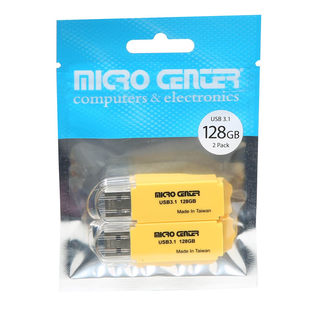 Micro Center 128GB SuperSpeed USB 3.1 (Gen 1) Flash Drive - 2 Pack ...