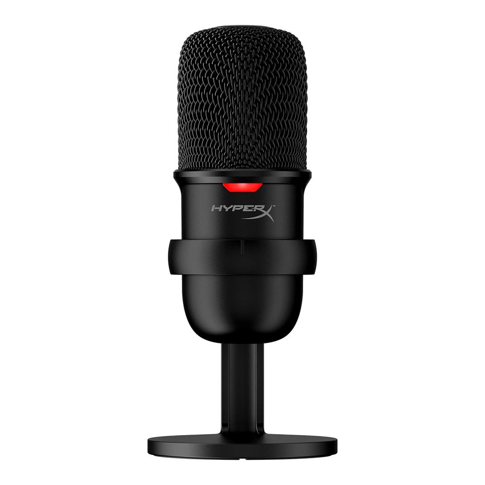 HyperX SoloCast – USB Condenser Gaming Microphone - Black; Tap-to-Mute ...