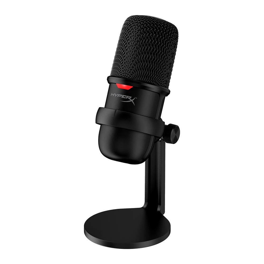 HyperX SoloCast – USB Condenser Gaming Microphone - Black; Tap-to-Mute ...
