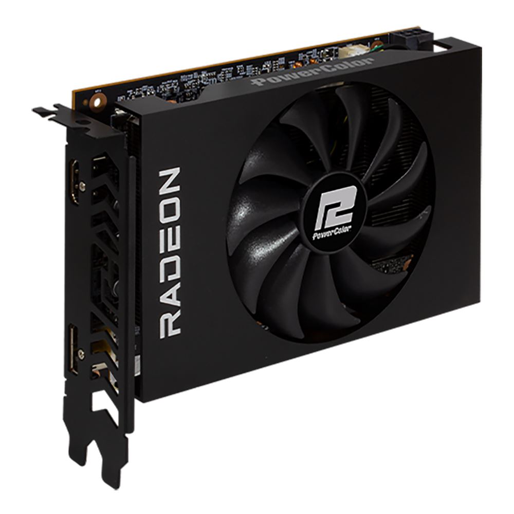 PowerColor AMD Radeon RX 6500 XT ITX Overclocked Single Fan 4GB GDDR6 ...