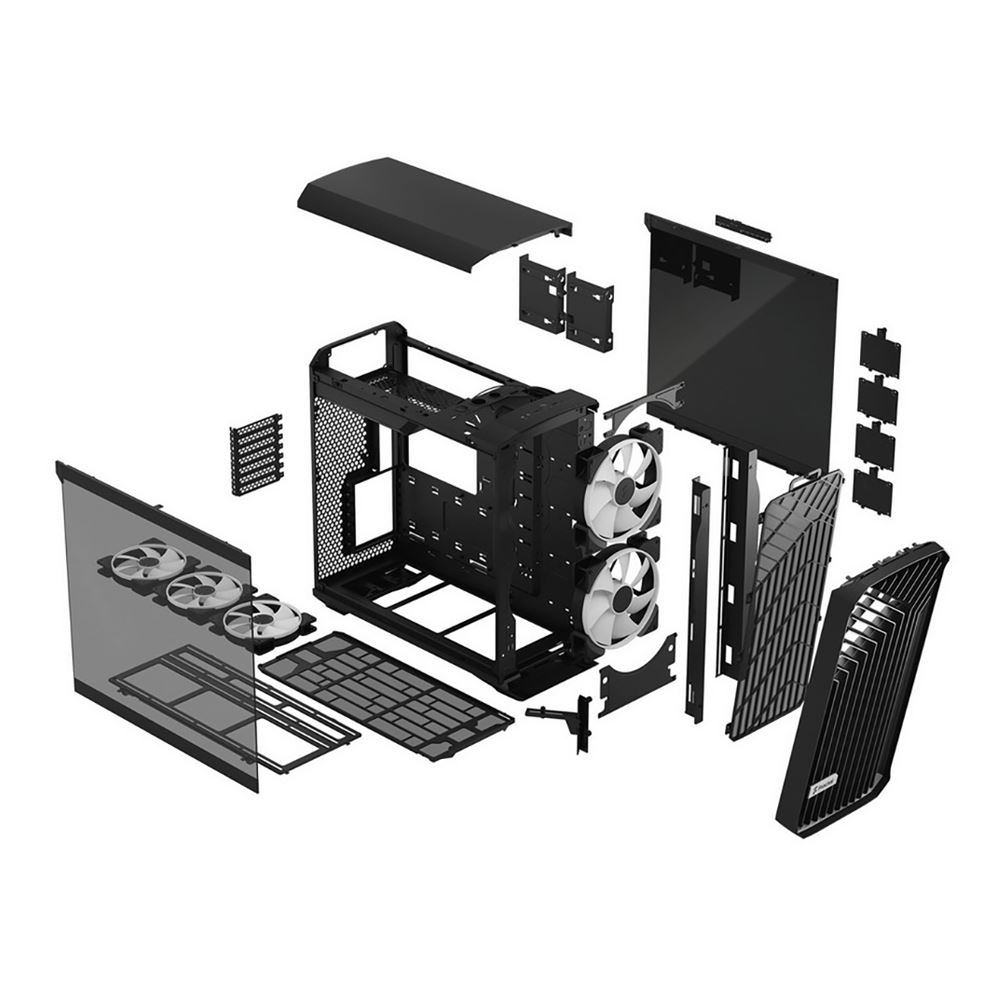 Fractal Design Torrent RGB Tempered Glass ATX Mid-Tower Computer Case ...