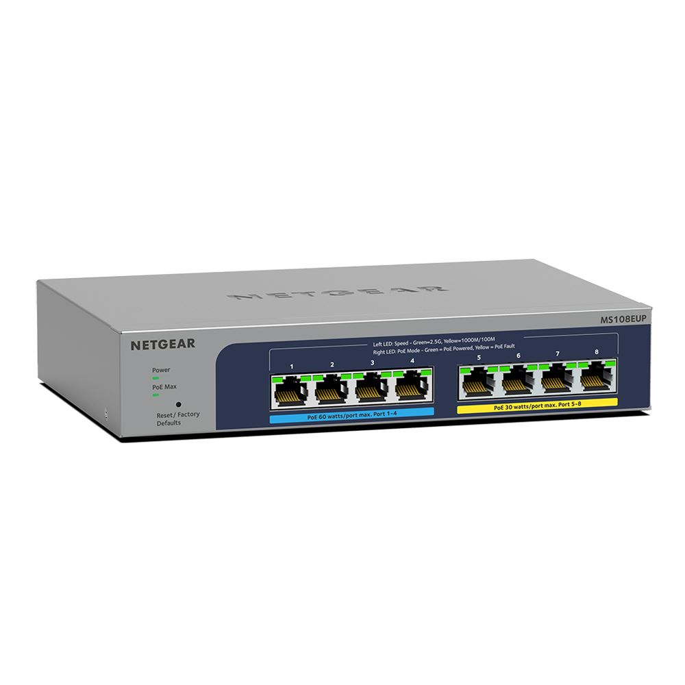 NETGEAR 8-Port Ultra60 PoE Multi-Gigabit Ethernet Plus Switch - Micro ...