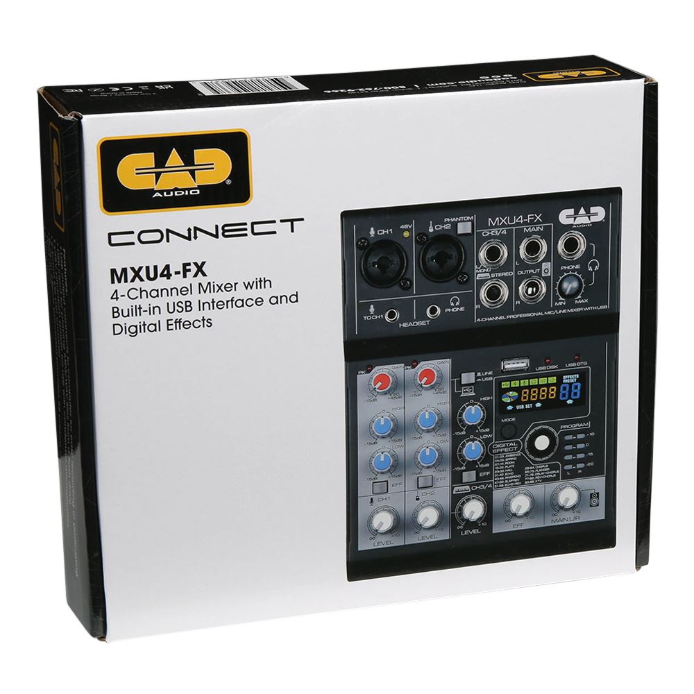 CAD Audio MXU4-FX Audio Mixer - Micro Center