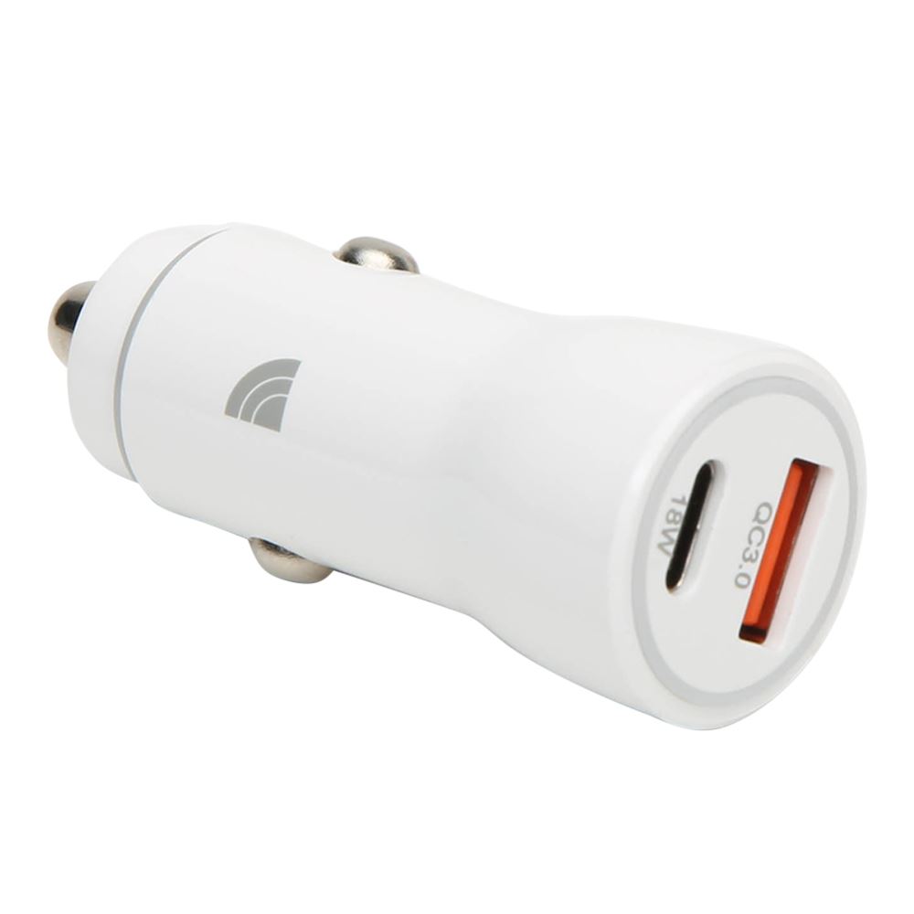 Inland 3A Dual USB Type-A and USB Type-C Car Charger - Micro Center