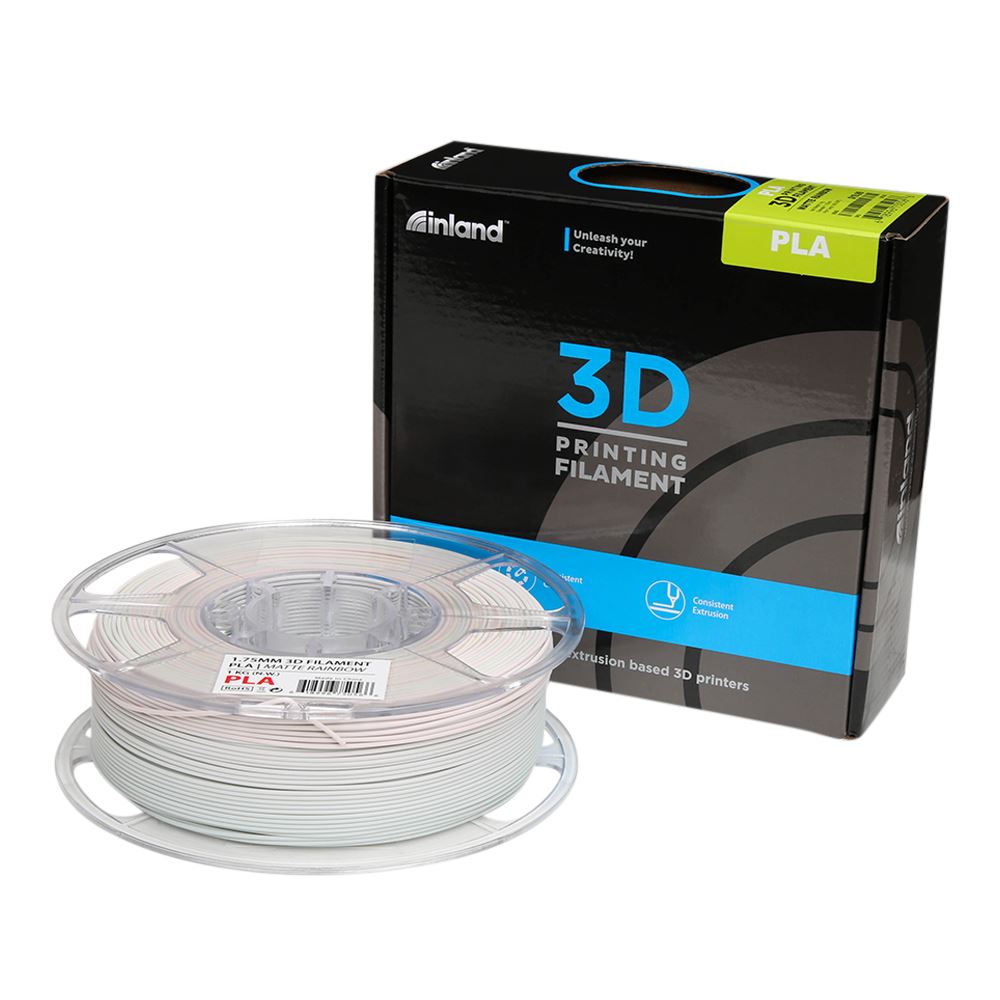 Inland 1.75mm PLA Matte 3D Printer Filament 1.0 kg (2.2 lbs.) Spool ...