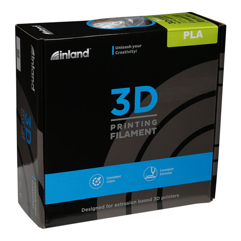 Inland 1.75mm PLA Matte 3D Printer Filament 1.0 kg (2.2 lbs.) Spool ...
