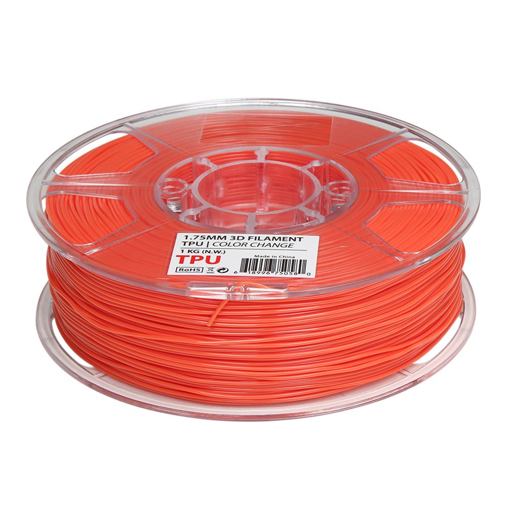 Inland 1.75mm TPU 3D Printer Filament - 1kg Spool (2.2 lbs) - Red Color ...