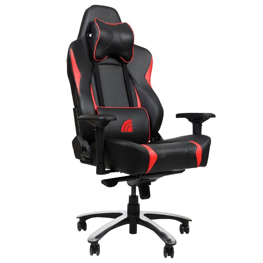 Inland Lightning Gaming Chair (Refurbished) - Black/Red - Micro Center