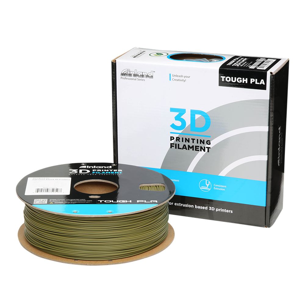 Inland Tough 1.75mm PLA 3D Filament - 1Kg Spool (2.2lb) - Military ...