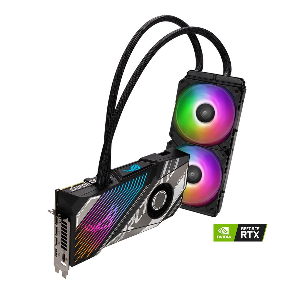 ASUS NVIDIA GeForce RTX 3090 Ti ROG Strix LC Overclocked Liquid Cooled ...