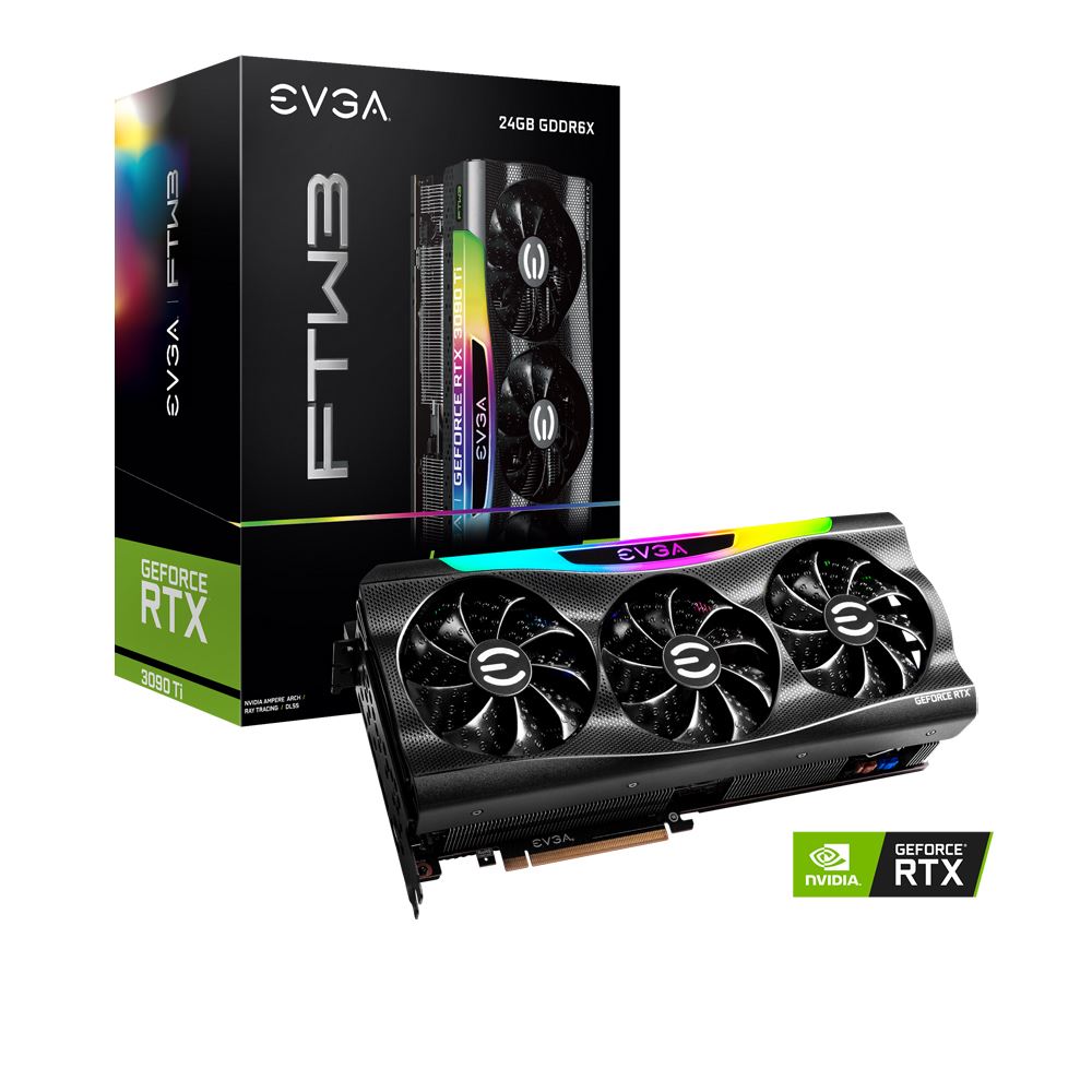 EVGA NVIDIA GeForce RTX 3090 Ti FTW3 GAMING Triple Fan 24GB GDDR6X PCIe ...