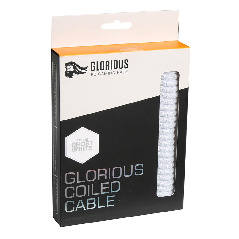 Glorious Coiled Cable 4.5 ft. - Ghost White - Micro Center