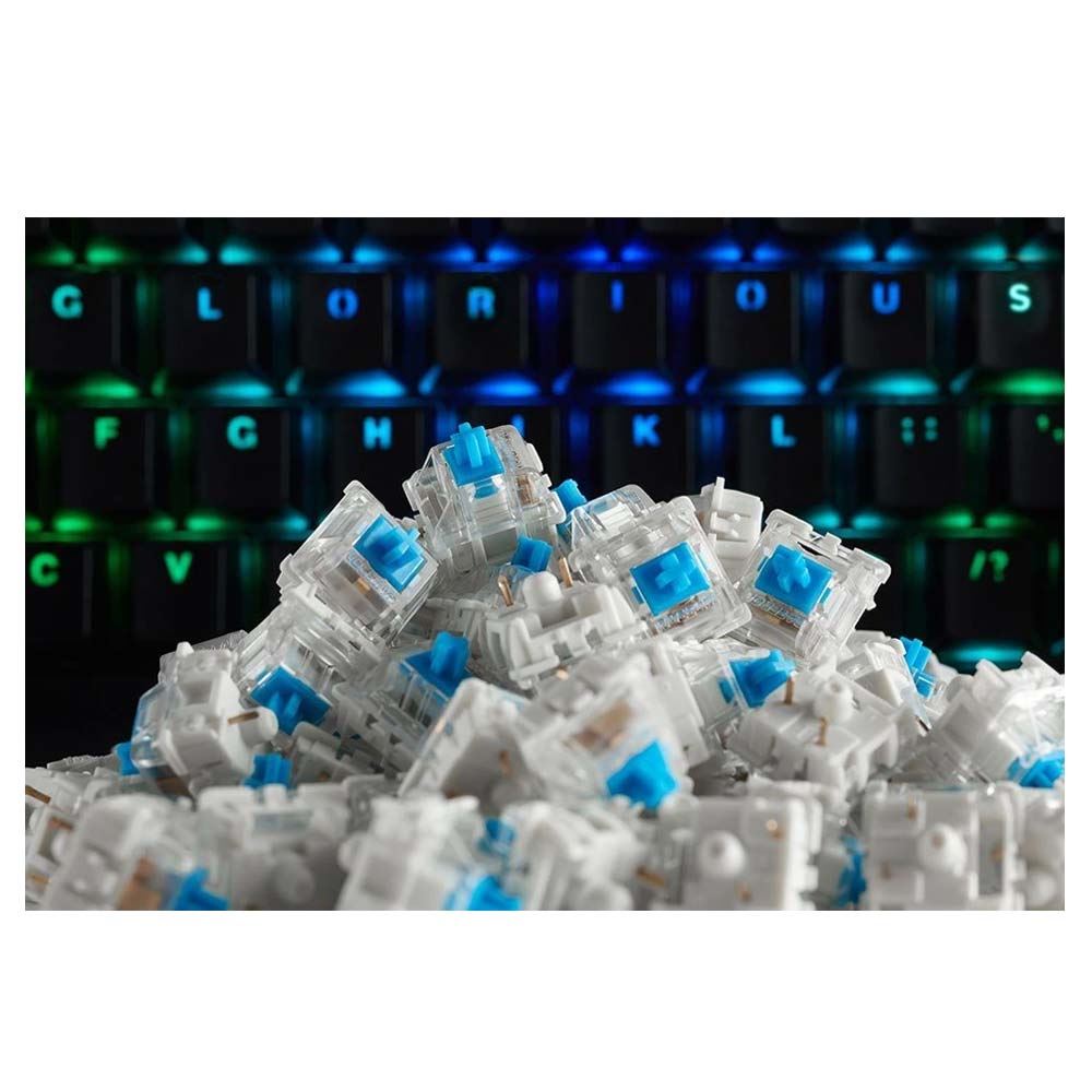 Glorious Gateron Mechanical Keyboard Switches (Blue) - Micro Center