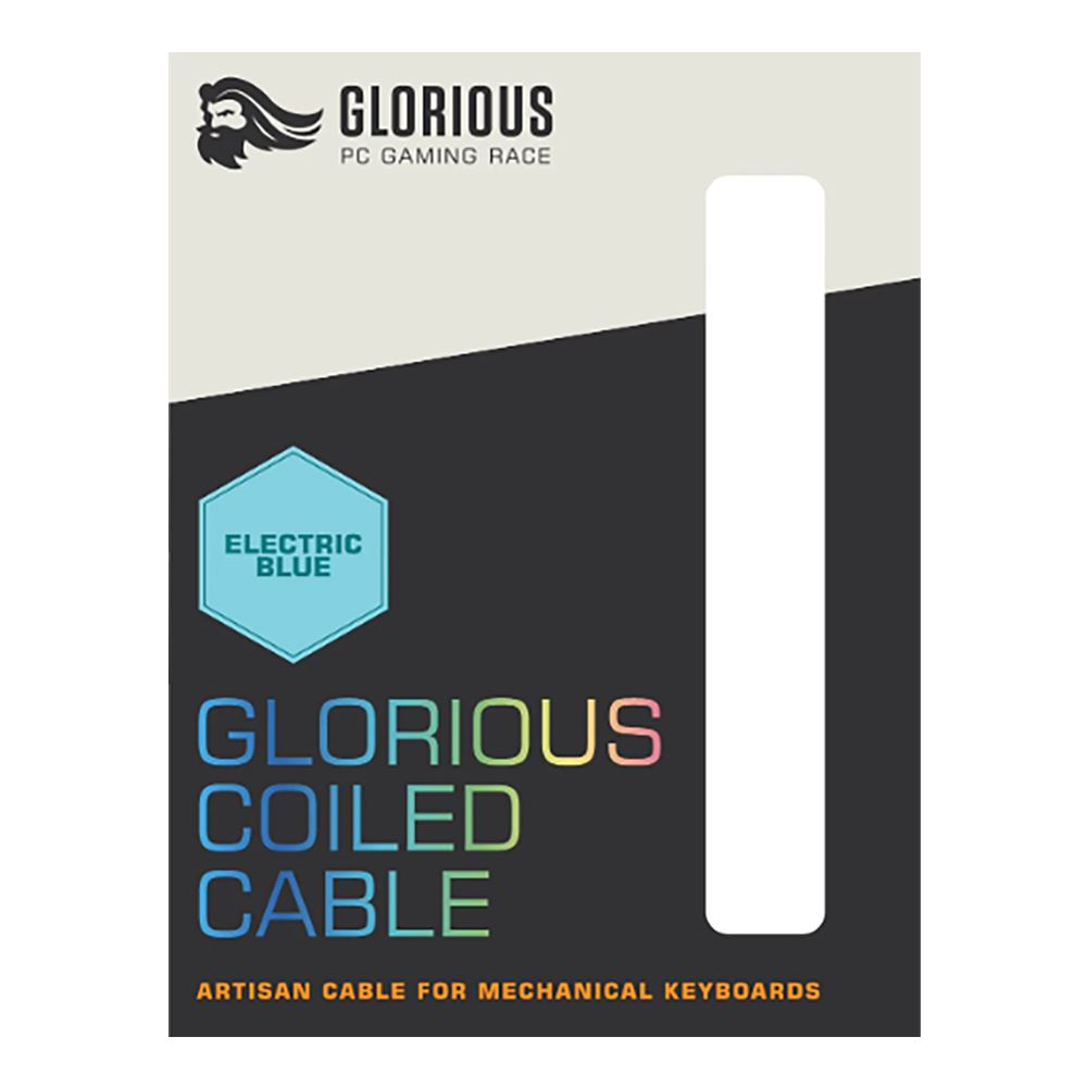 Glorious Coiled USB Type-C Cable - Electric Blue - Micro Center