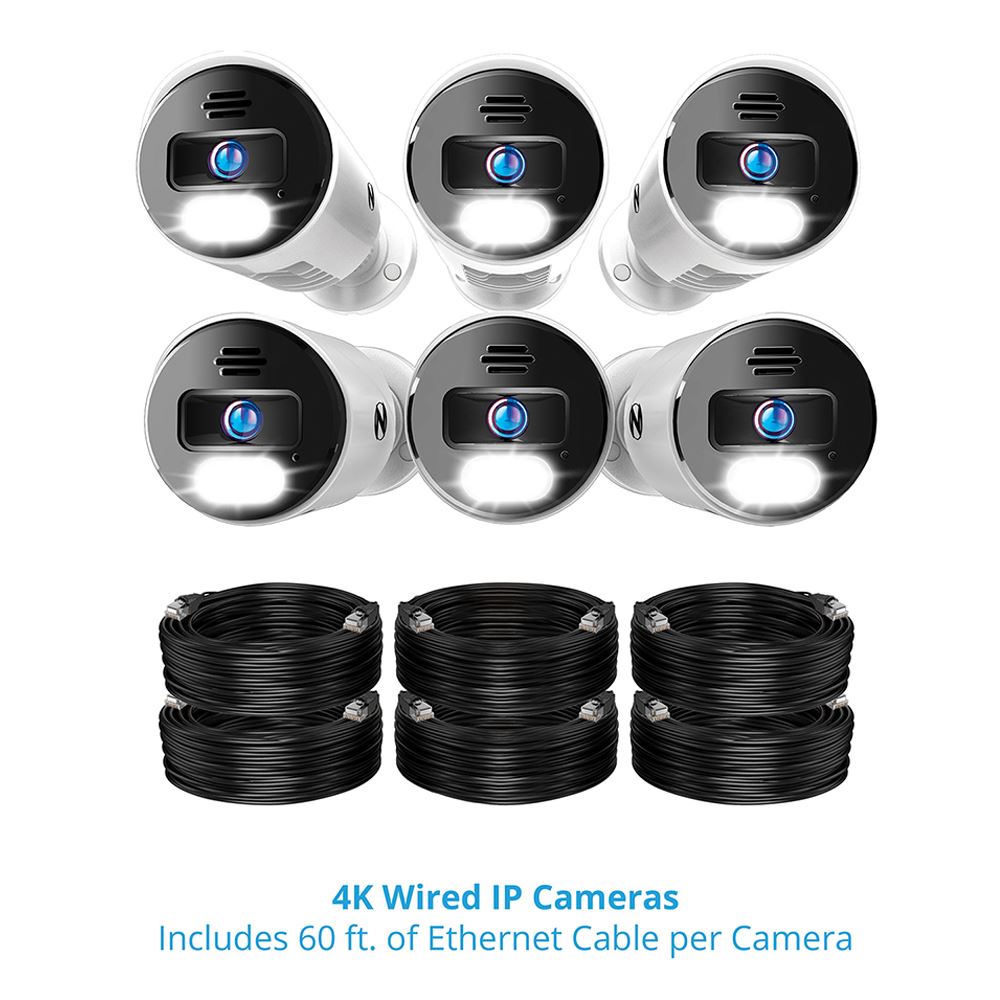 Night Owl BTN8-82-6L Ultra HD NVR Security Kit; 8-Channel; 6 Cameras ...