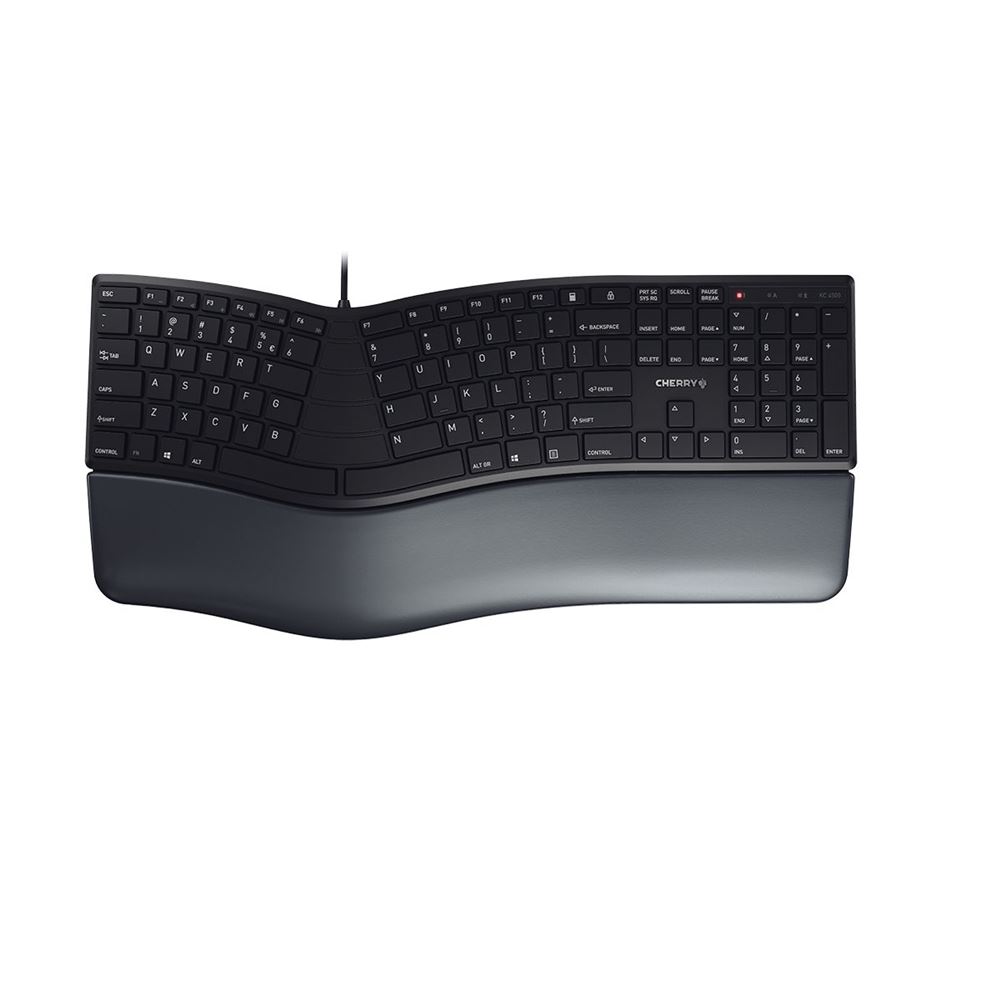 Cherry KC 4500 ERGO JK-4500EU-2 Wired Ergonomic Keyboard - Black ...