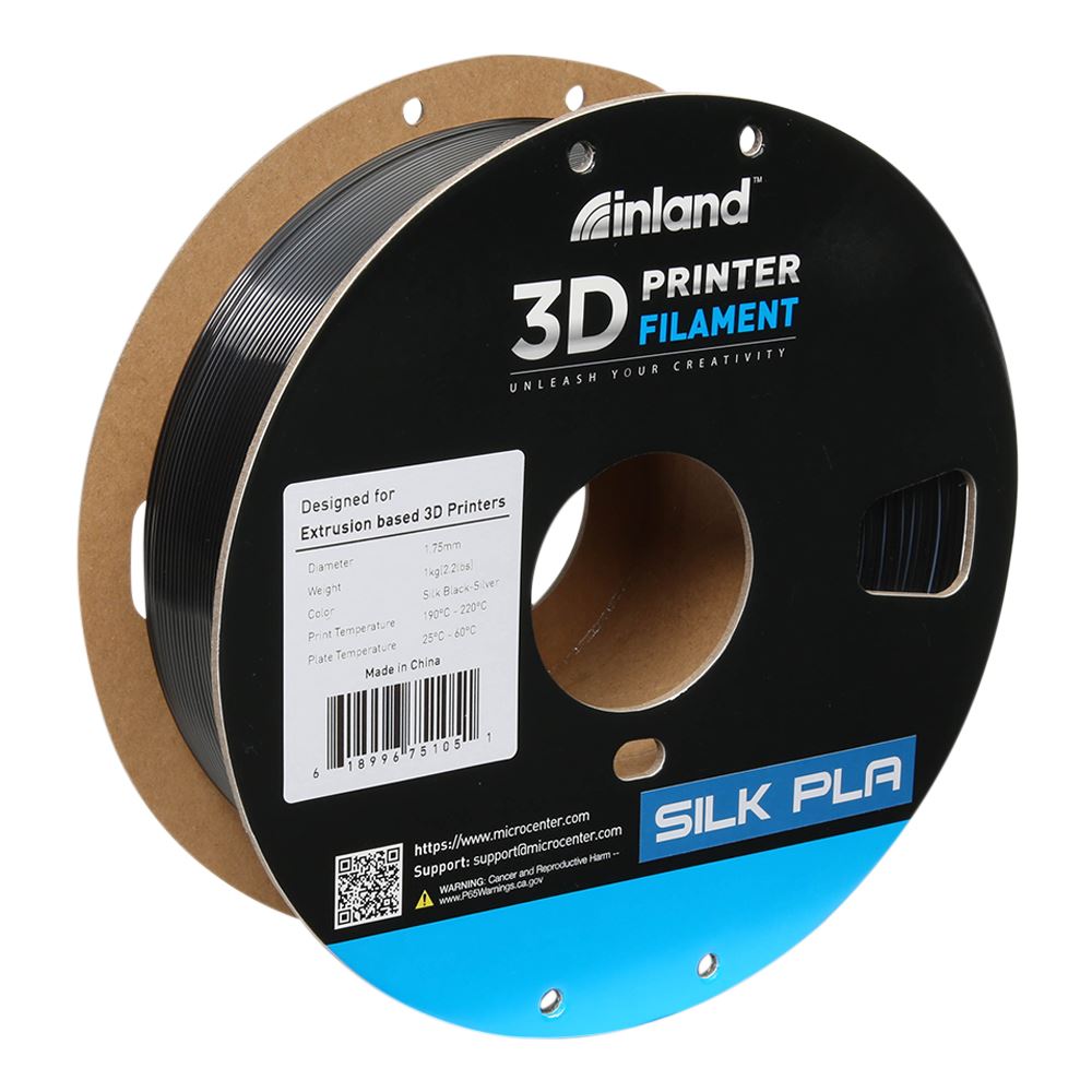 Inland 1.75mm PLA Dual Color Silk 3D Printer Filament 1kg (2.2 lbs ...