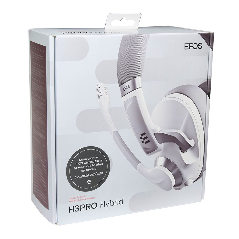 EPOS H3PRO Hybrid ANC Wireless Closed Acoustic Gaming Headset - White ...