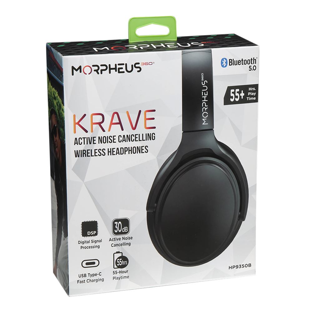 Morpheus 360 Krave Active Noise Cancelling Wireless Bluetooth ...