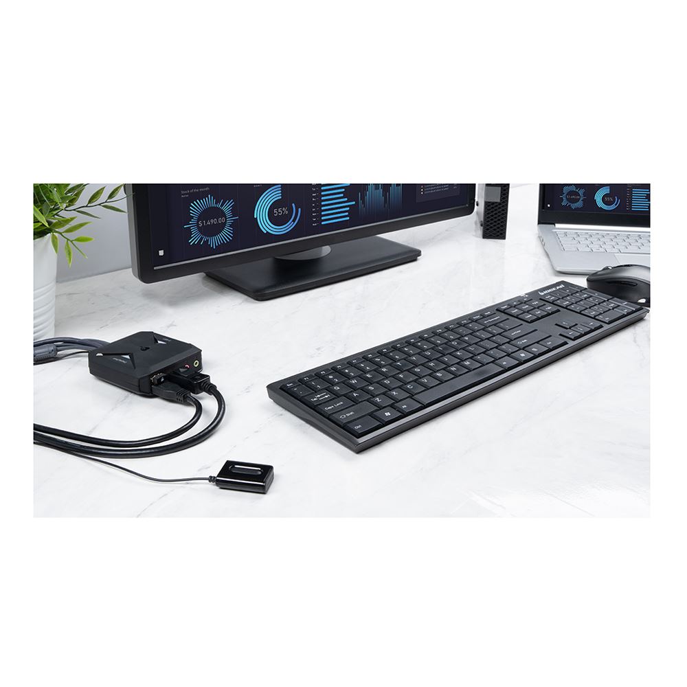 IOGear 2-port 4K KVM Switch - Micro Center