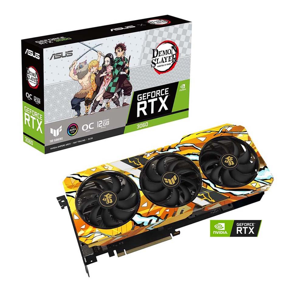 ASUS NVIDIA GeForce RTX 3060 TUF Gaming Demon Slayer Edition ...