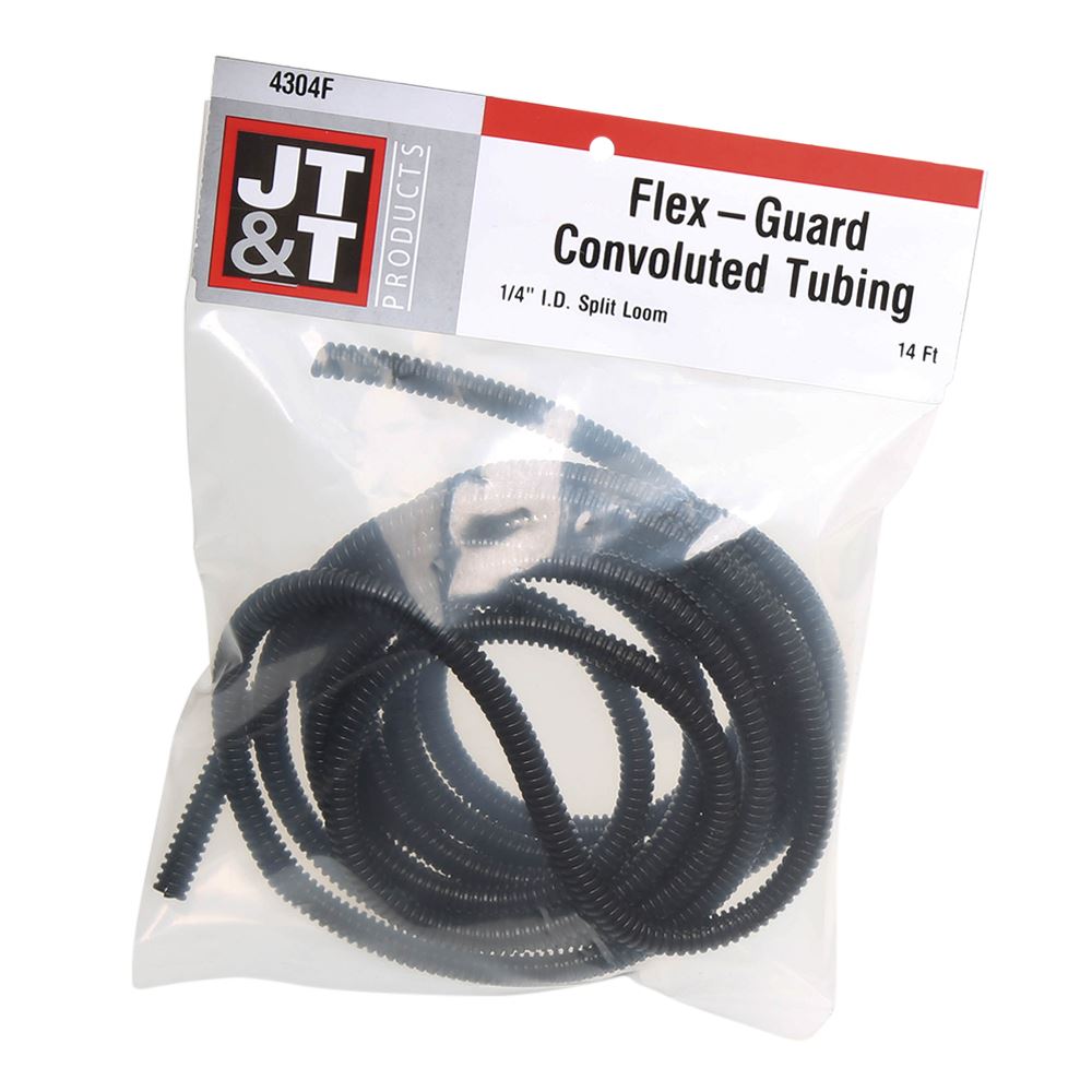 The Best Connection 1/4" ID Black Split Loom (Flex-Guard) Tubing 14 Ft ...
