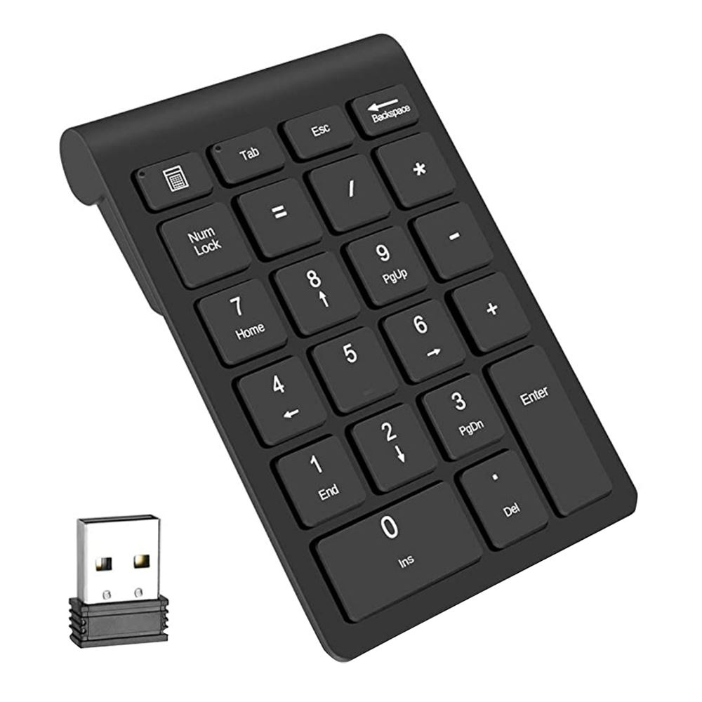 Inland Wireless 22-Key NumPad - Black - Micro Center