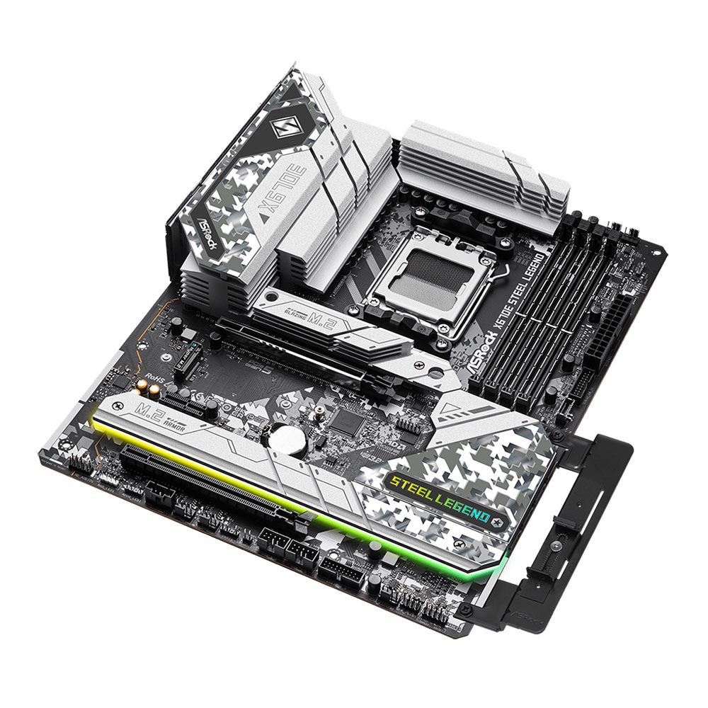 ASRock X670E Steel Legend AMD AM5 ATX Motherboard - Micro Center