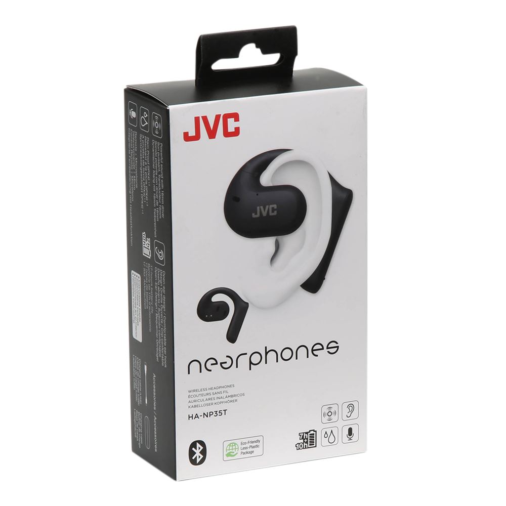 JVC Nearphones True Wireless Bluetooth Earbuds - Black - Micro Center