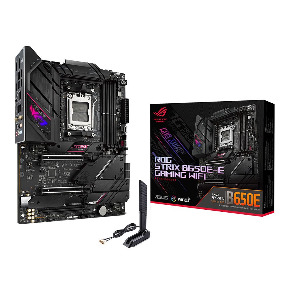 ASUS B650E-E ROG Strix Gaming WiFi AMD AM5 ATX Motherboard - Micro Center