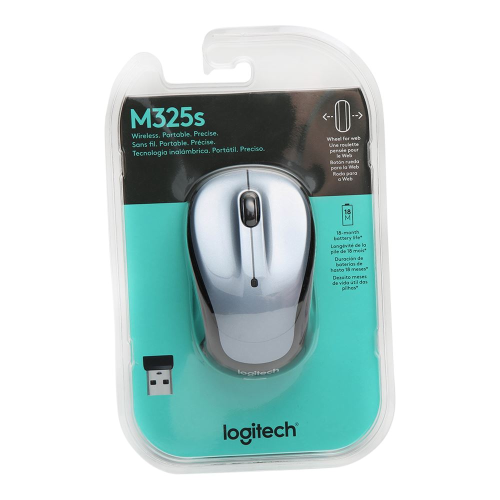 Logitech M325S Wireless Mouse - Light Silver - Micro Center