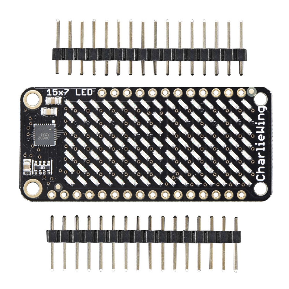 Adafruit Industries 15x7 CharliePlex LED Matrix Display FeatherWing ...