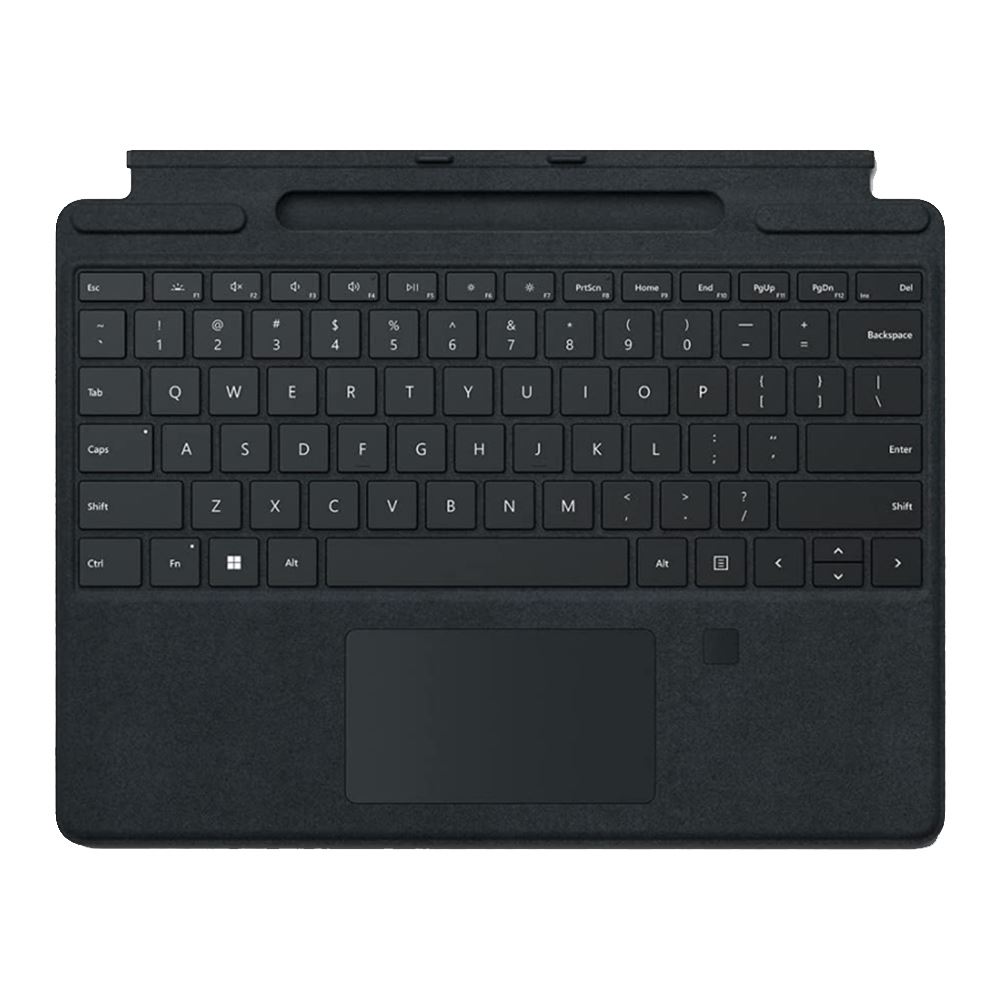 Microsoft Surface Pro Keyboard with Fingerprint Reader - Black - Micro ...