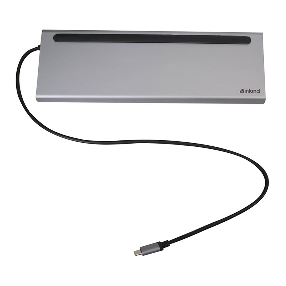 Micro Center - Inland 11-1 USB Type-C Laptop Docking Station 1089