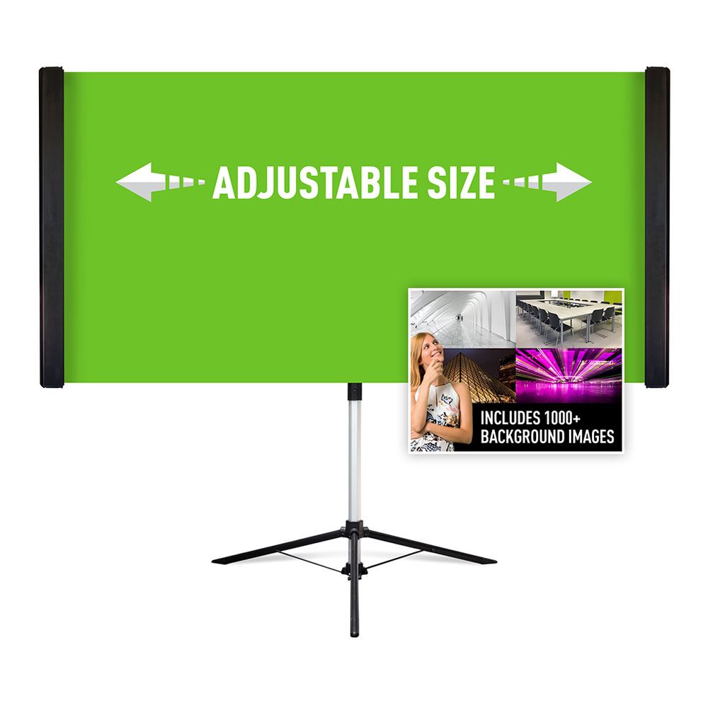 Valera Screens Performer Horizontally Retractable Green Screen - Micro ...