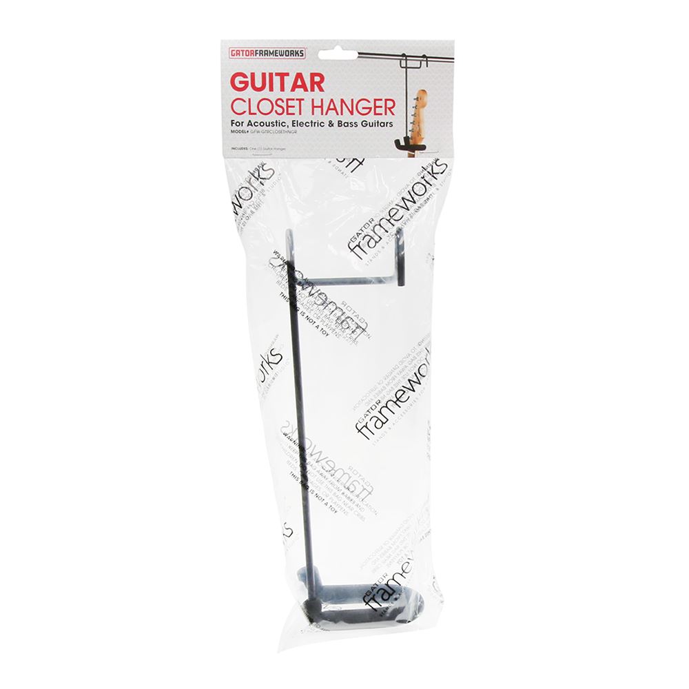 Gator Frameworks Closet Hanger Yoke for Acoustic, Electric & Bass ...