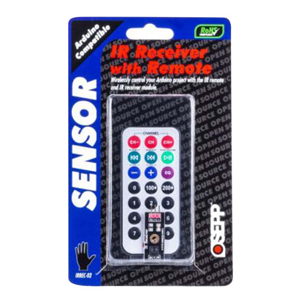 Leo Sales Ltd. IR Receiver Module w/ Remote for Arduino - Micro Center