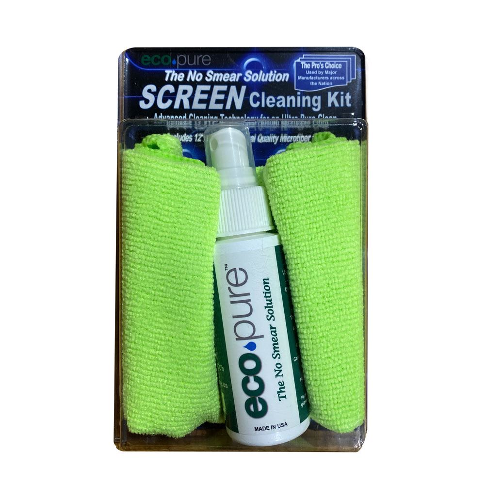 Micro Center - EcoPure Screen Cleaning Kit w/ Green Cloth ECO-2-LGRN