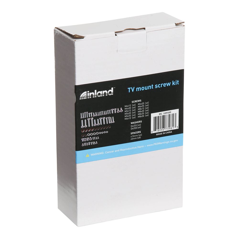 Inland TV Mount Screw Kit - Micro Center