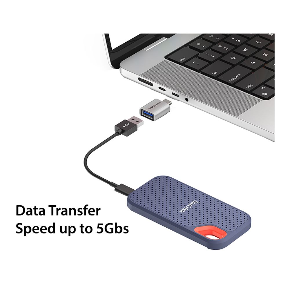 EZQuest Inc. SuperSpeed Gen 1 USB Type-C to USB Type-A 3.0 Mini Adapter ...