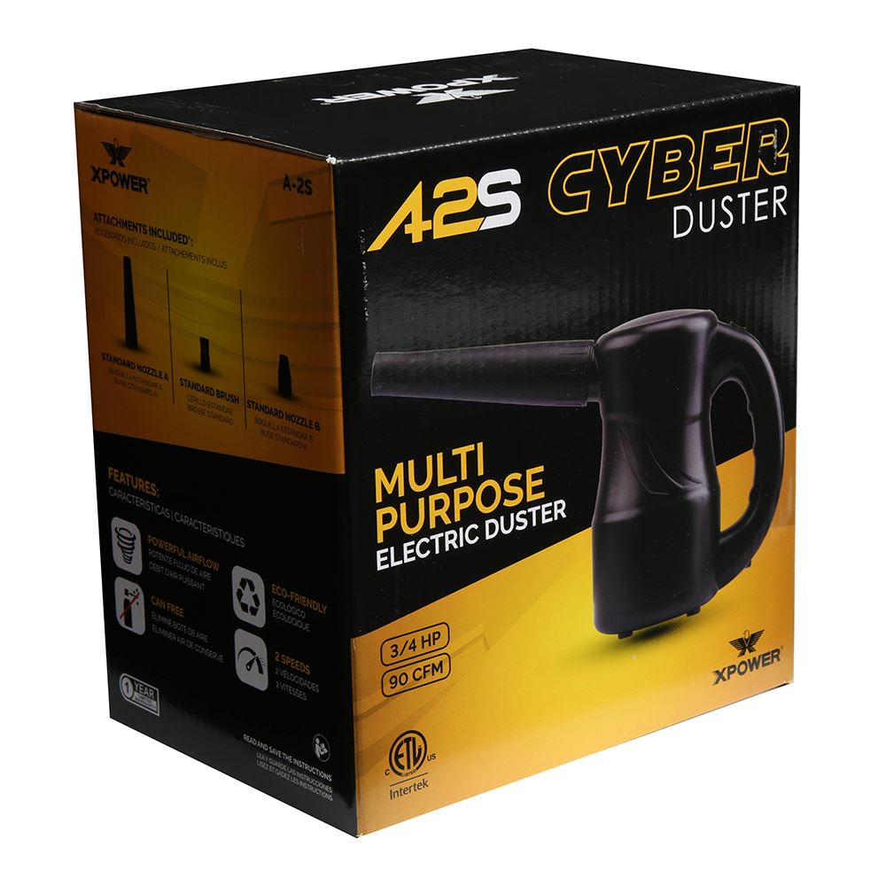 XPower A-2S Electric Duster - Black - Micro Center