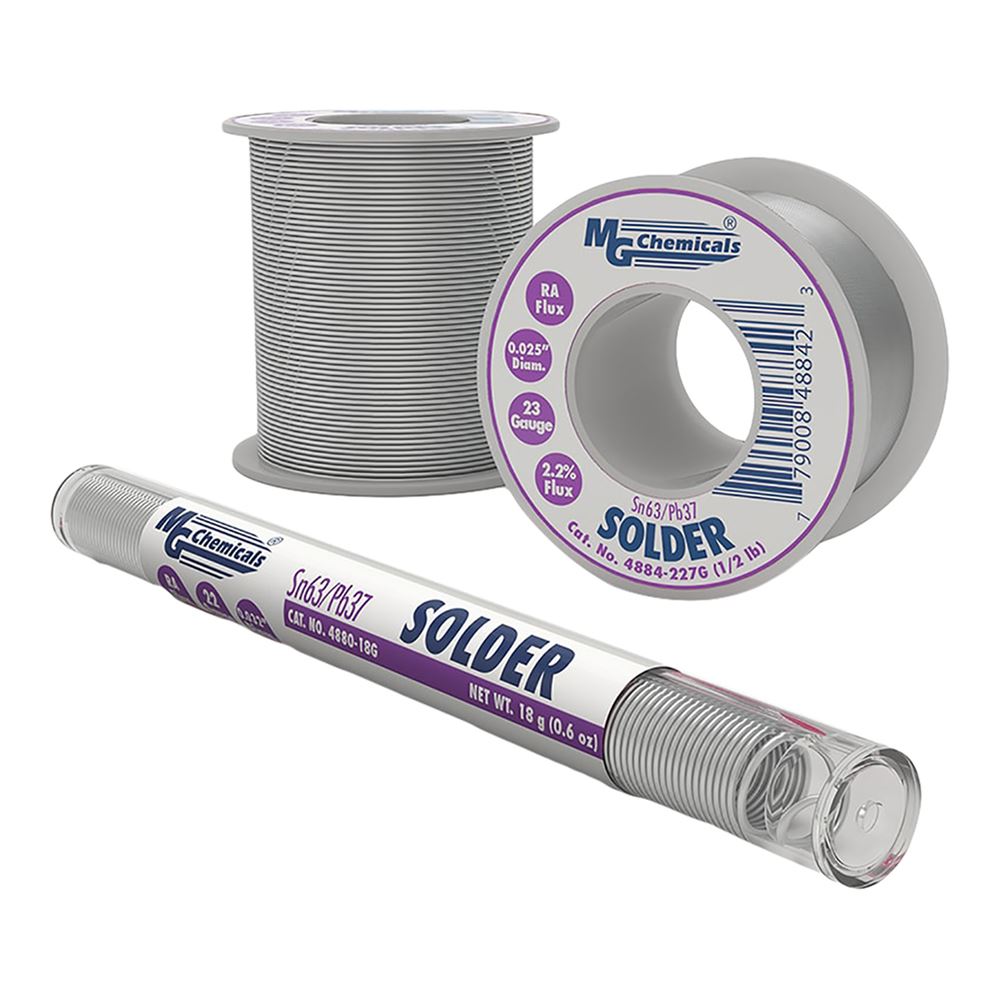 MG Chemicals Solder Sn63/Pb37 0.032" 22 Gauge 18g - Micro Center