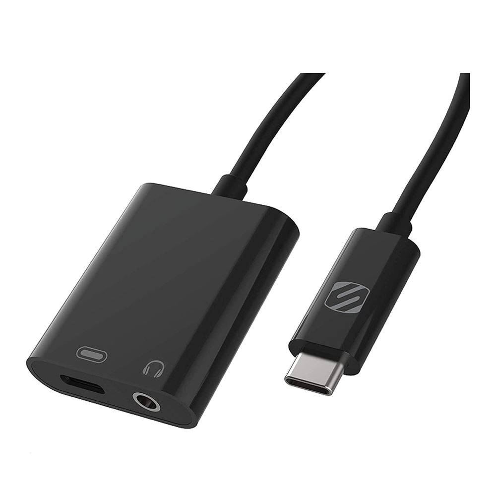 Scosche Industries USB-C TO USB-C/ 3.5MM Audio Adapter - Black - Micro ...