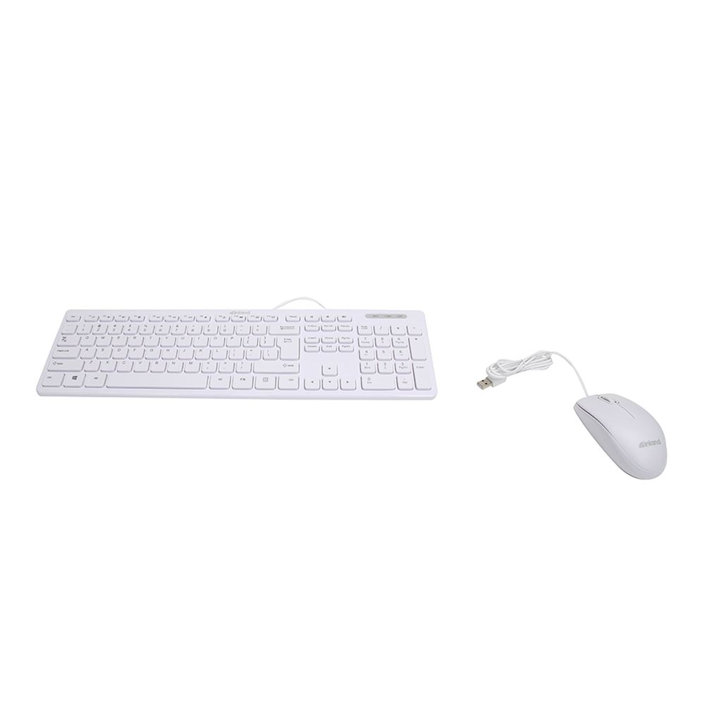 Inland iC102 USB Keyboard & Mouse Combo - White - Micro Center