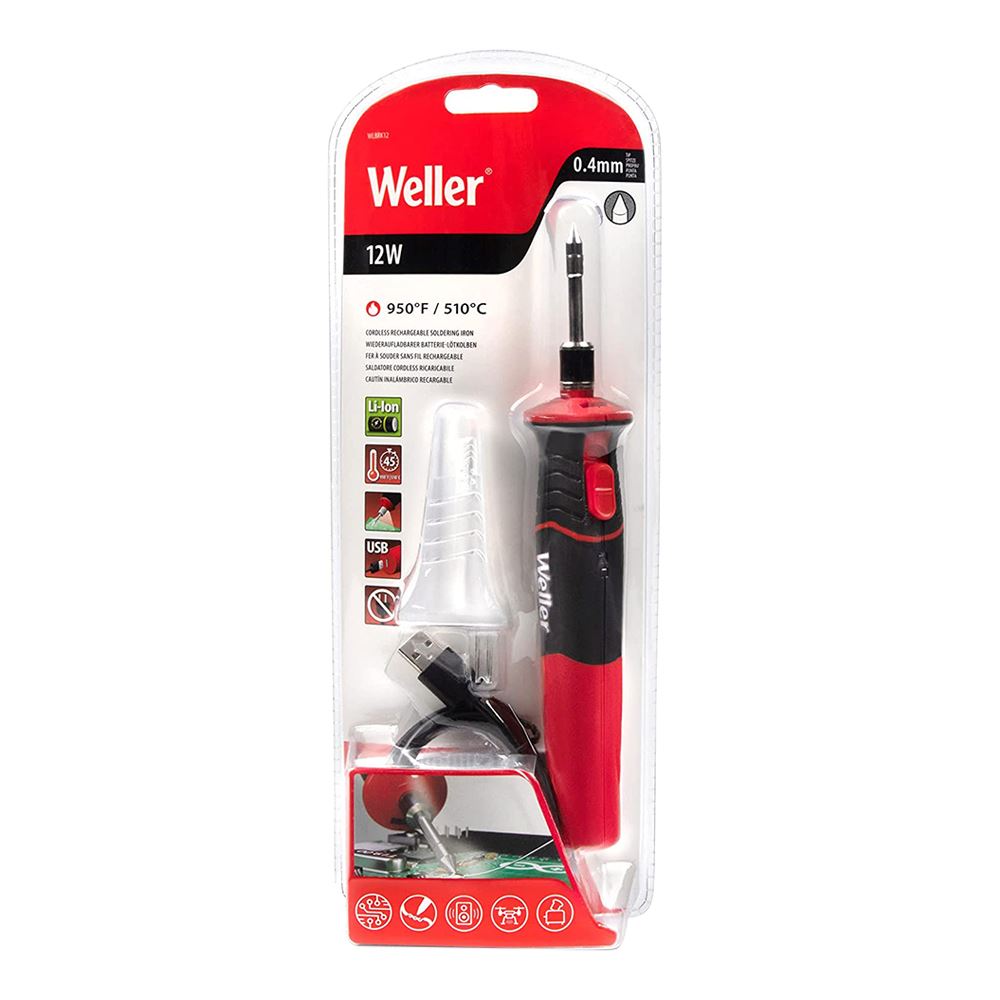 Weller 12W Cordless Rechargeable Soldering Iron - WLBRK12 - Micro Center